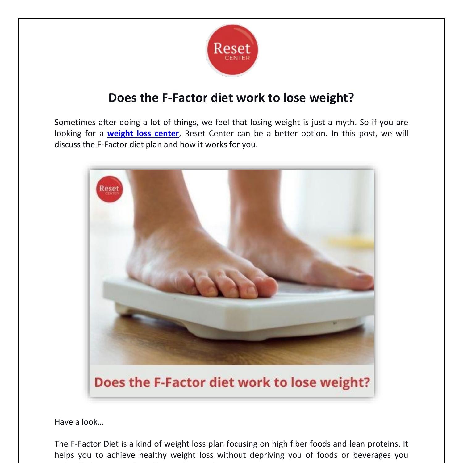 Does The F Factor Diet Work To Lose Weight Pdf Docdroid